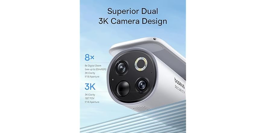 (Pack of 2) Baseus S1 Solar Security Camera | 16GB