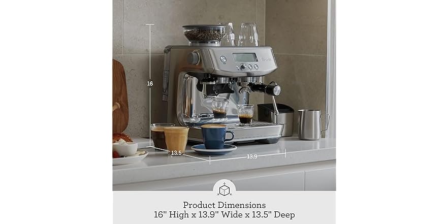 Breville the Barista Pro Espresso Machine, Medium, Brushed Stainless ...