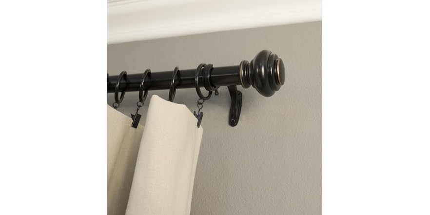 Decopolitan 1-Inch Urn Window Rod Set