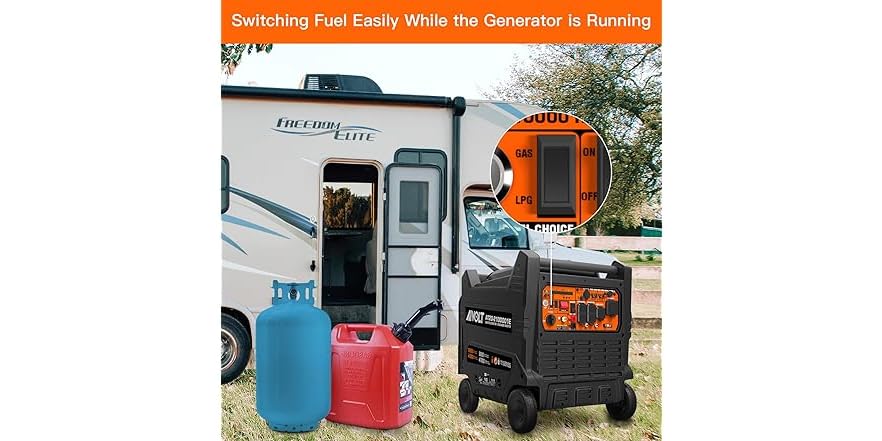 Dual Fuel Portable Inverter Generator