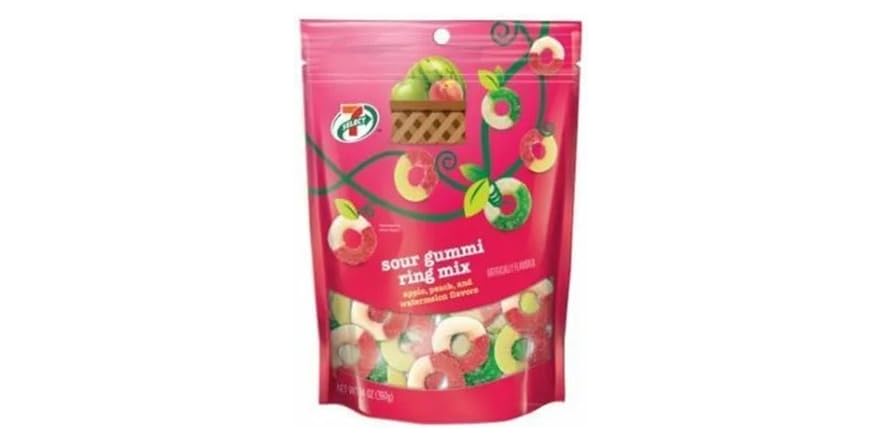 7-Select Sour Gummi Ring Mix - 14 Oz Bag