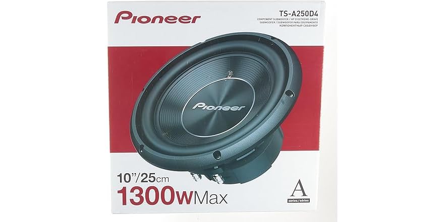 Pioneer PIONR-TSA250D4 Pioneer TS-A250D4 10" Dual 4 o (Open Box)