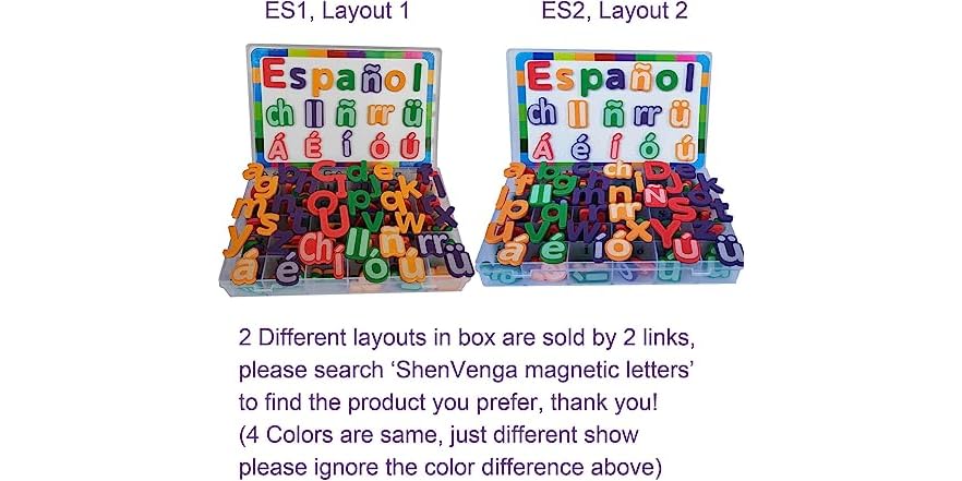 Spanish Magnetic Alphabet Letters