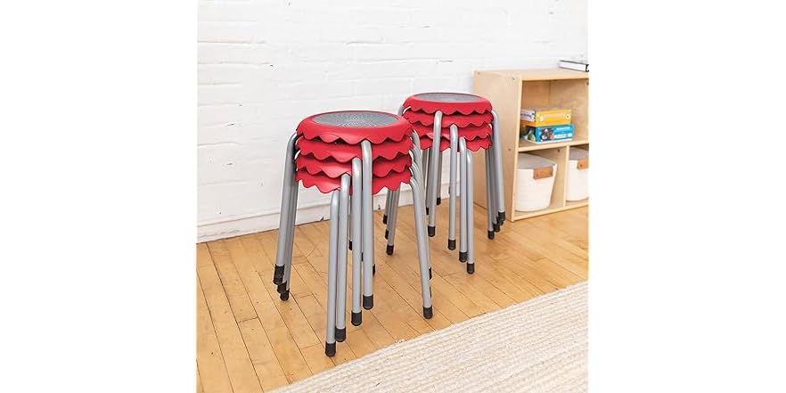 ECR4Kids Daisy Stackable Stool Set, Flex