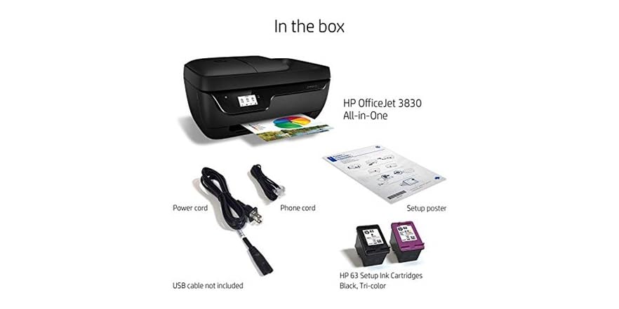 HP OfficeJet 3830 All-in-One Wireless Printer
