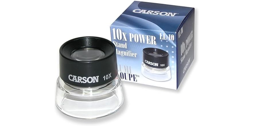 Carson LumiLoupe 10X Power Magnifier