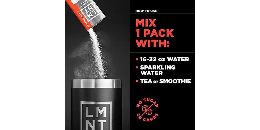 LMNT Zero Sugar Electrolytes, Variety Pack