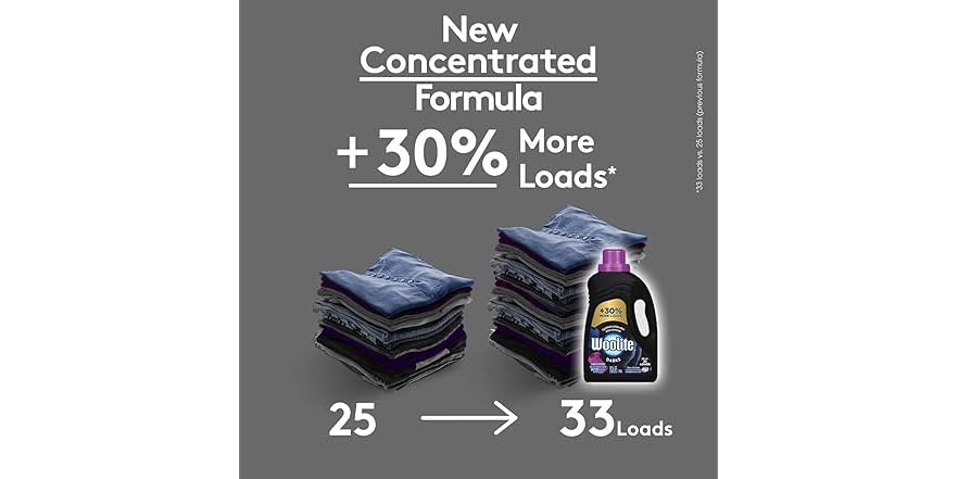 Woolite Dark Care Laundry Detergent, Midnight Breeze