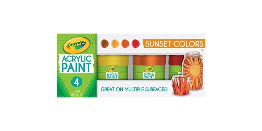 Crayola Multi-Surface Sunset Color Paint