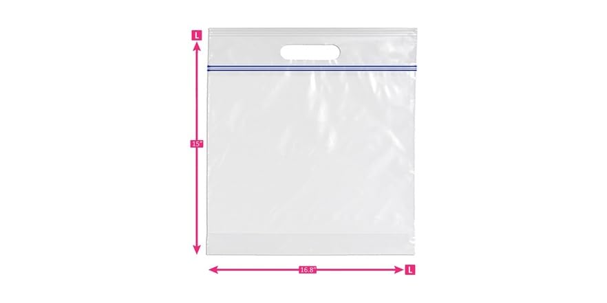 Multi-pack Jumbo Zip Storage Bags - L, XL, XXL