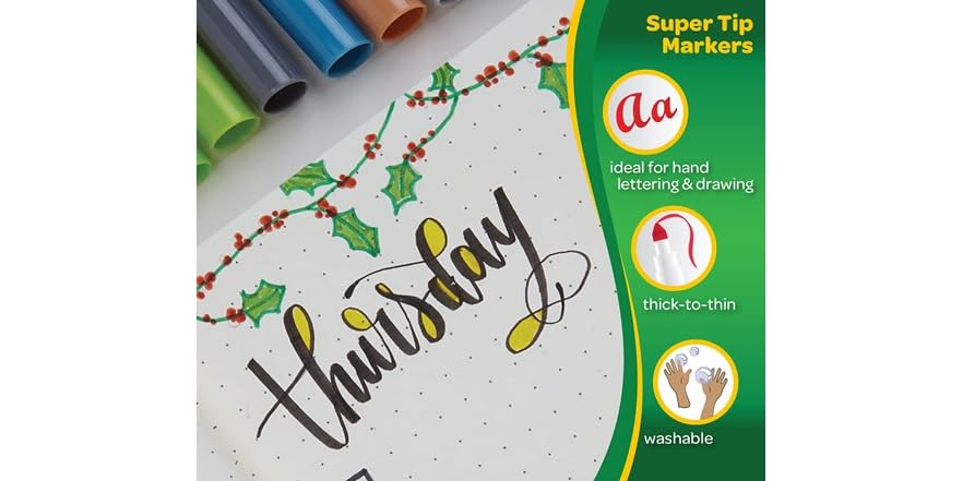 Crayola 100-Count Super Tips Marker Set