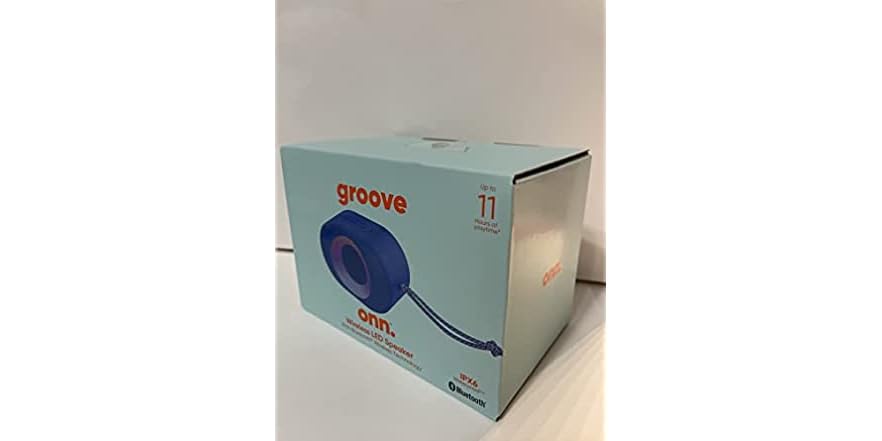 Groove Onn Wireless LED Speaker, Blue