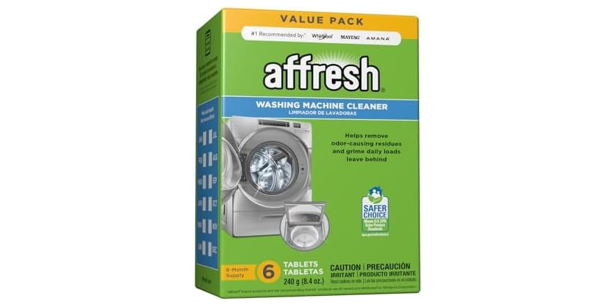 Affresh Washing Machine Cleaner, 6 Tablets