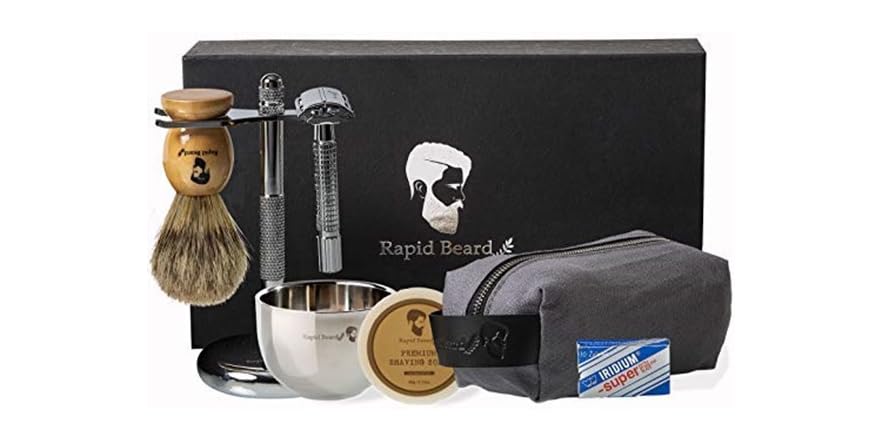 Rapid Beard Wet Shave Kit for Men