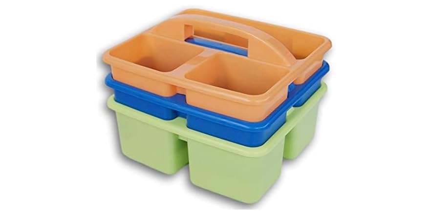 School Stacking Caddy Tote Set