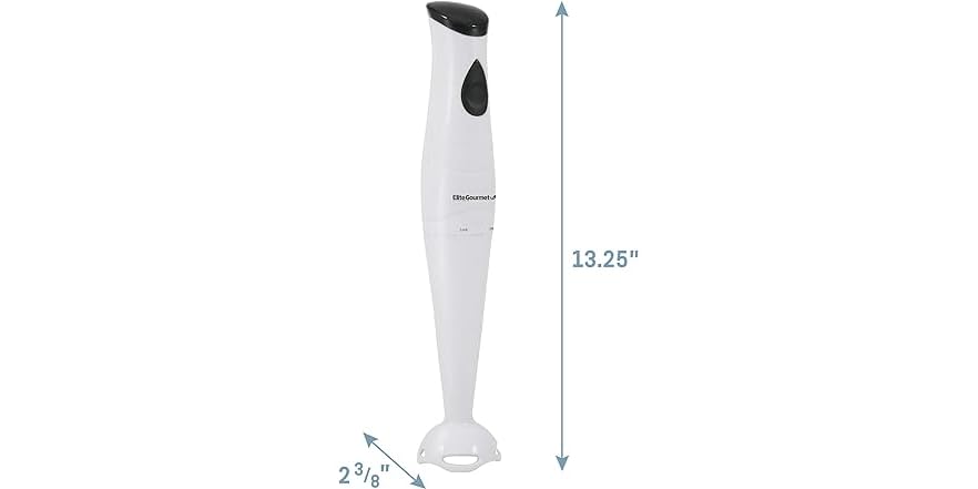 Elite Gourmet Immersion Hand Blender, 150-Watts