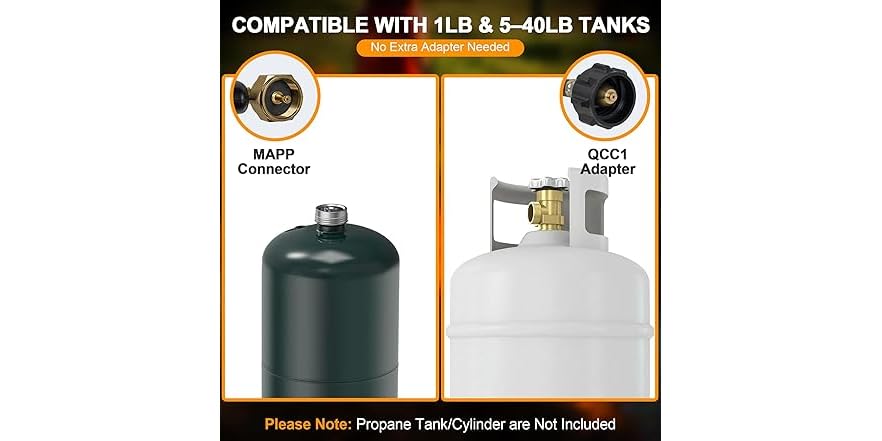 Athnevy FA0601 Propane Torch Kit Heavy Duty Weed Burn