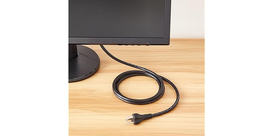 Amazon Basics Amazon Basics PC Power Cord, 6 feet, 5-Pack,