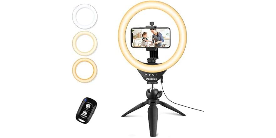 UBeesize 10" Selfie Ring Light