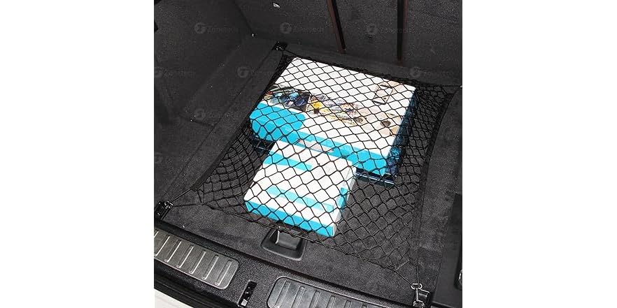 Zone Tech NE0004 Trunk Mesh Cargo Net Organizer
