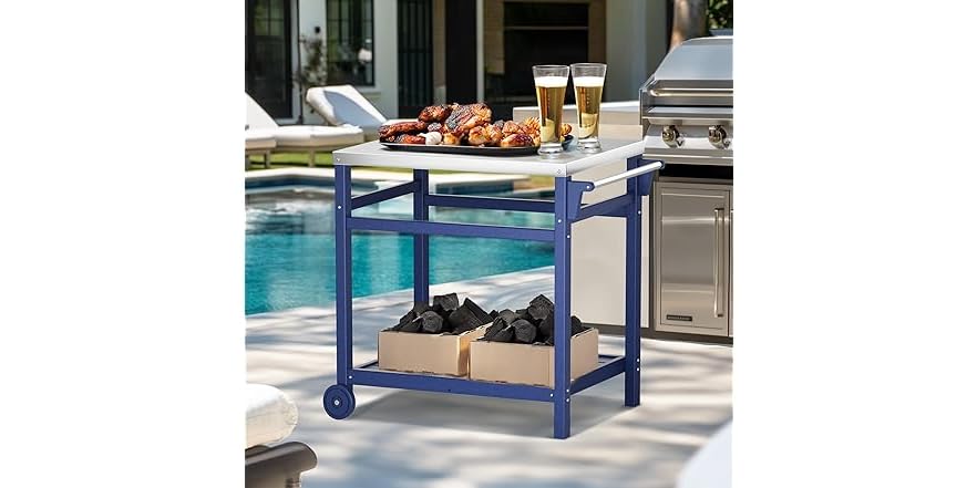 TORVA Outdoor Prep Grill Carts