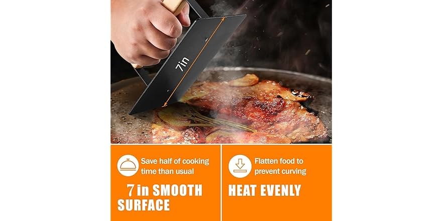 Rectangular Smash Burger Press 2 Pack