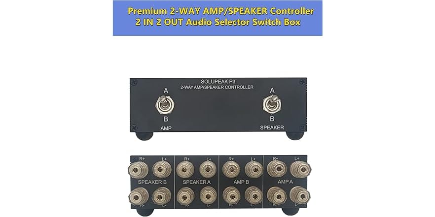 2-WAY Amplifier to 2 Pair of Speakers