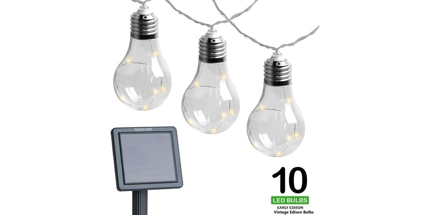 Edison Bulbs Solar String Lights