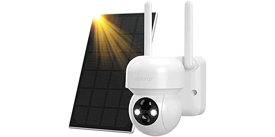 acelerar Outdoor Solar Security Camera