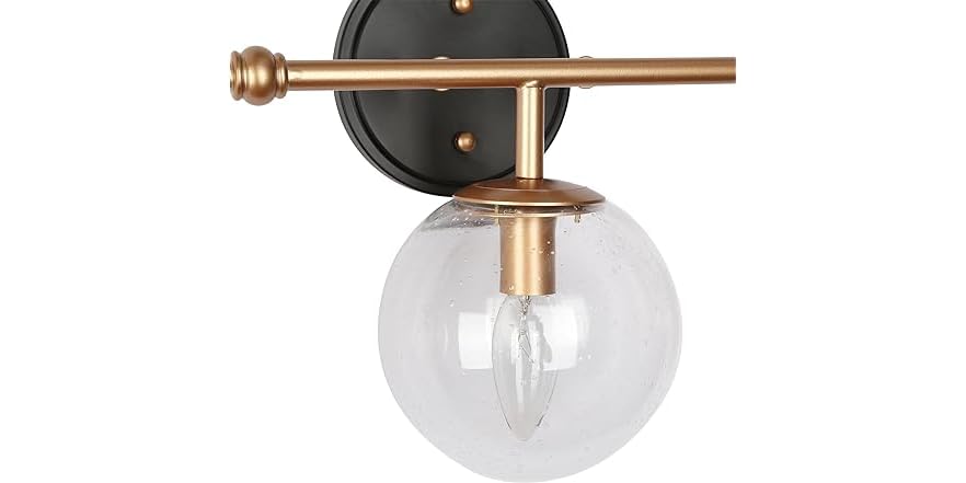 Classy Leaves 3-Light Black Gold Bathroom Light Fixture