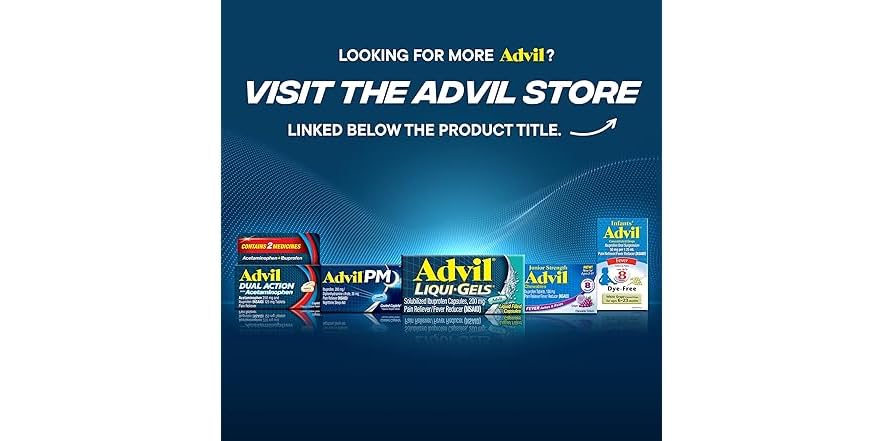 Advil Pain Reliever with Ibuprofen 100 Tablets