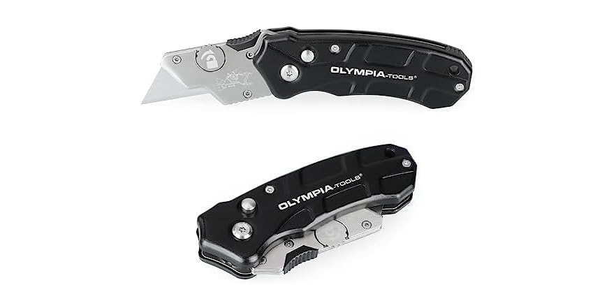 Olympia Tools Turbofold Utility Knife 33-200 - 2PK