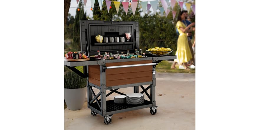 KETER Patio Cooler & Beverage Cart