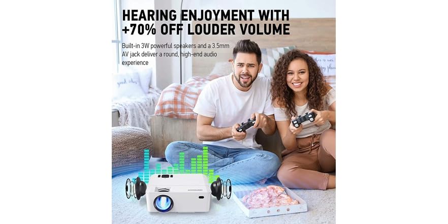 DBPOWER Mini Portable Video Projector