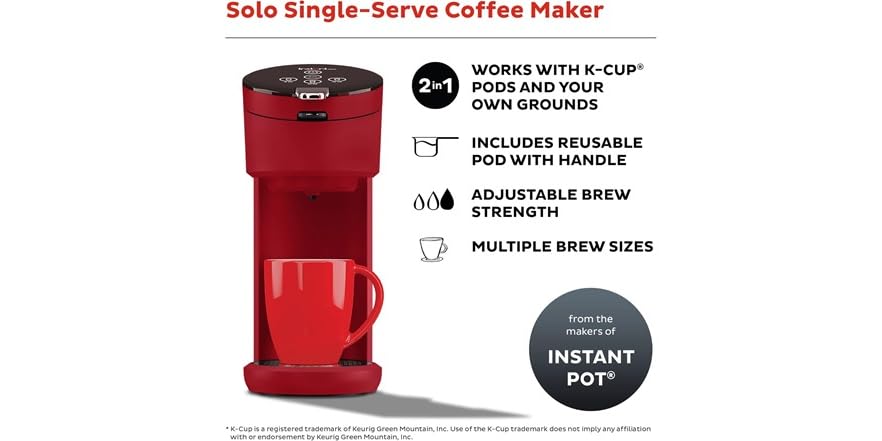 Instant Solo Single Serve Coffee Maker