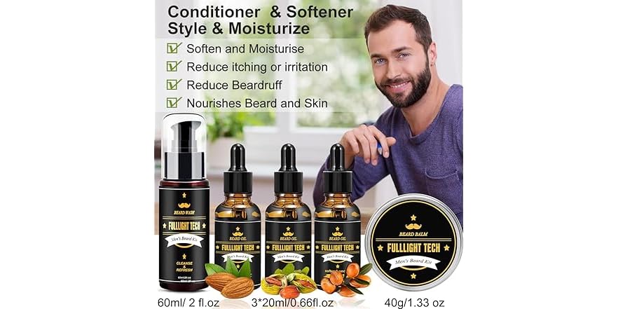 Men's Beard Grooming Care Kit