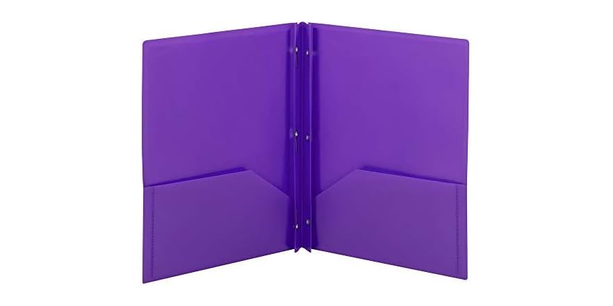 Smead Poly Folder 3-Pack Purple