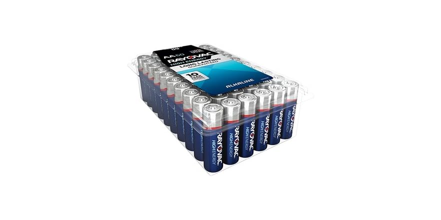 Rayovac AA Alkaline Batteries - 60-Pack
