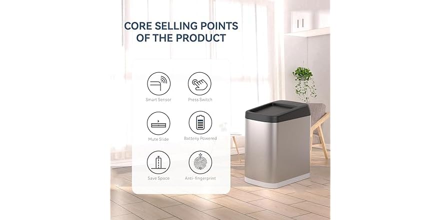 ELLO&ALLO 30 Liter 8 Gallon Touchless Re (Open Box)