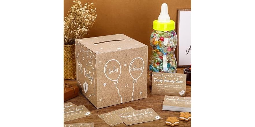 52 Pcs Baby Shower Guessing Game Kit