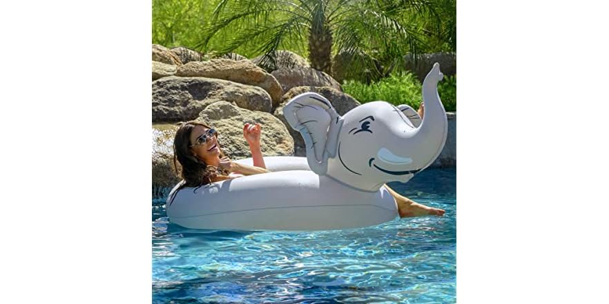GoFloats Elephant Pool Float Party Tube