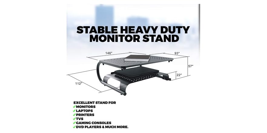 Halter Z500 Vented Computer Monitor Stand