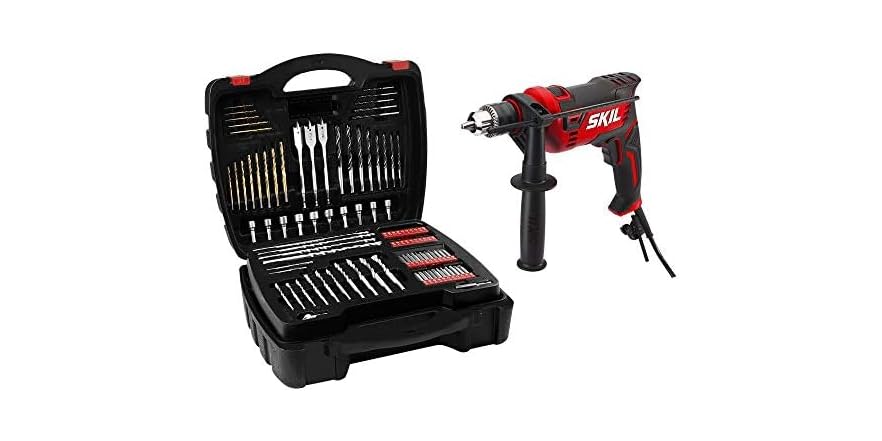 SKIL 7.5 Amp 1/2-in Corded Hammer Drill w/100 Bits