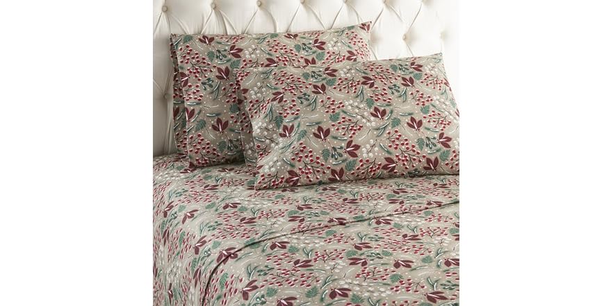 Shavel Flannel Printed Sheets, Queen