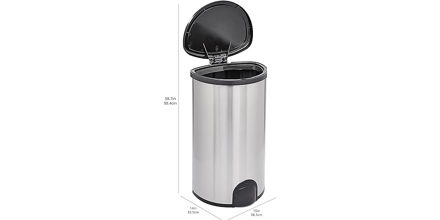 Amazon Basics Automatic Hands-Free Trash Can