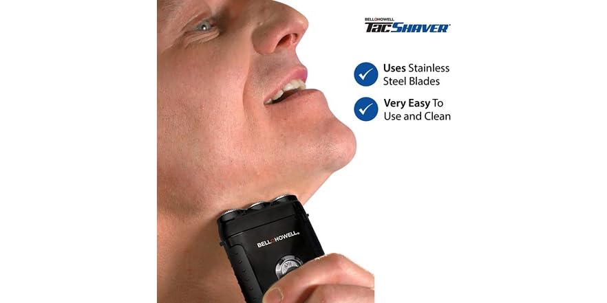2 or 3 PK Bell+Howell 3D Rechargeable Tacshaver