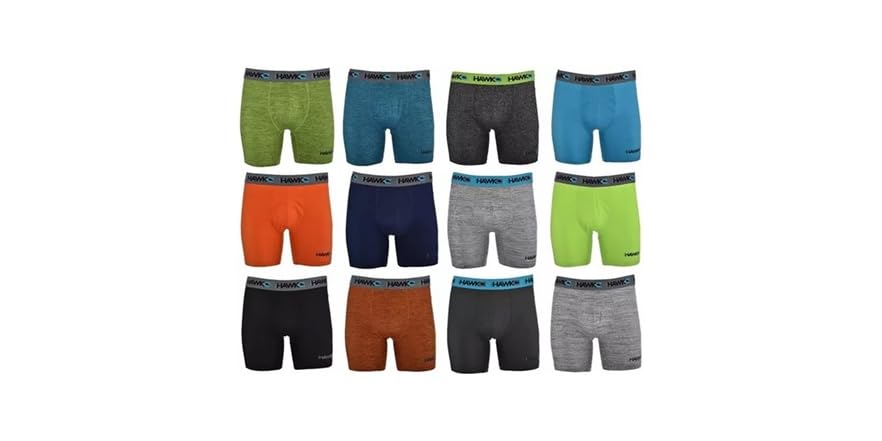 TapouT Mens Performance Boxer Brief 12PK