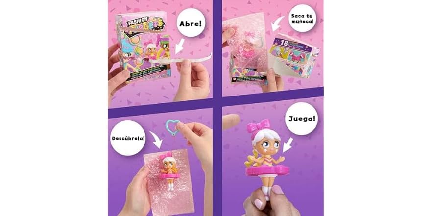 WowWee Fashion Fidgets Sensory Toy Dolls