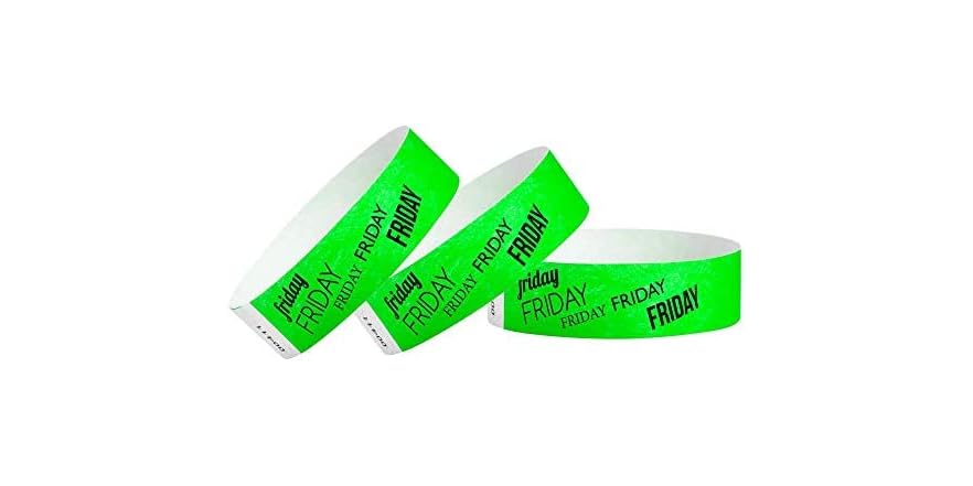 WristCo Friday Wristbands, Pack of 500