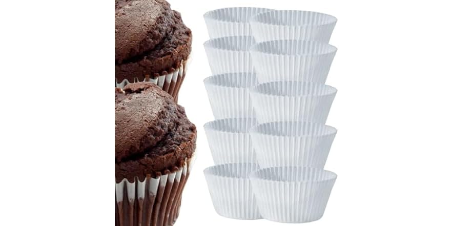 Jumbo Muffin Cups White 100ct